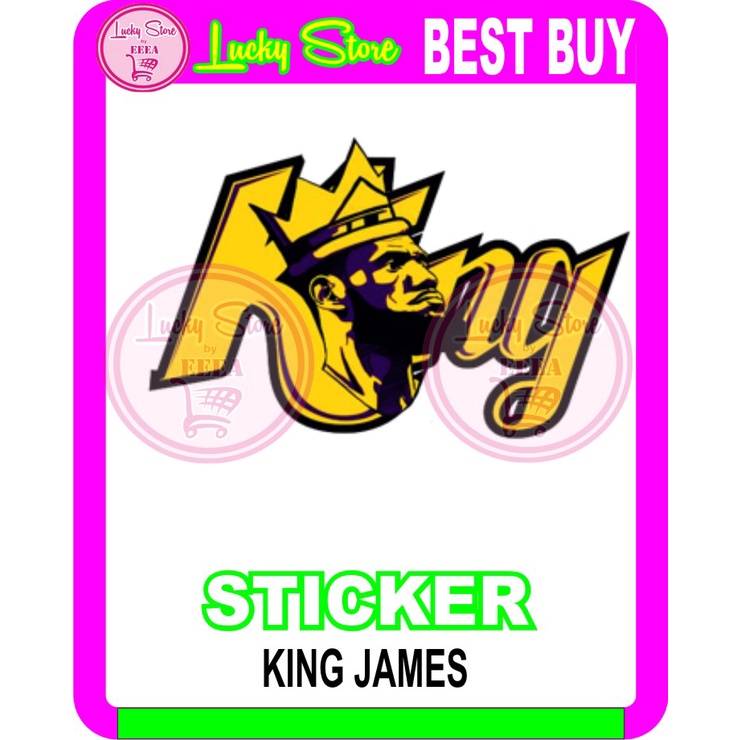 STICKERS DECAL KING JAMES DESIGN | Shopee Philippines