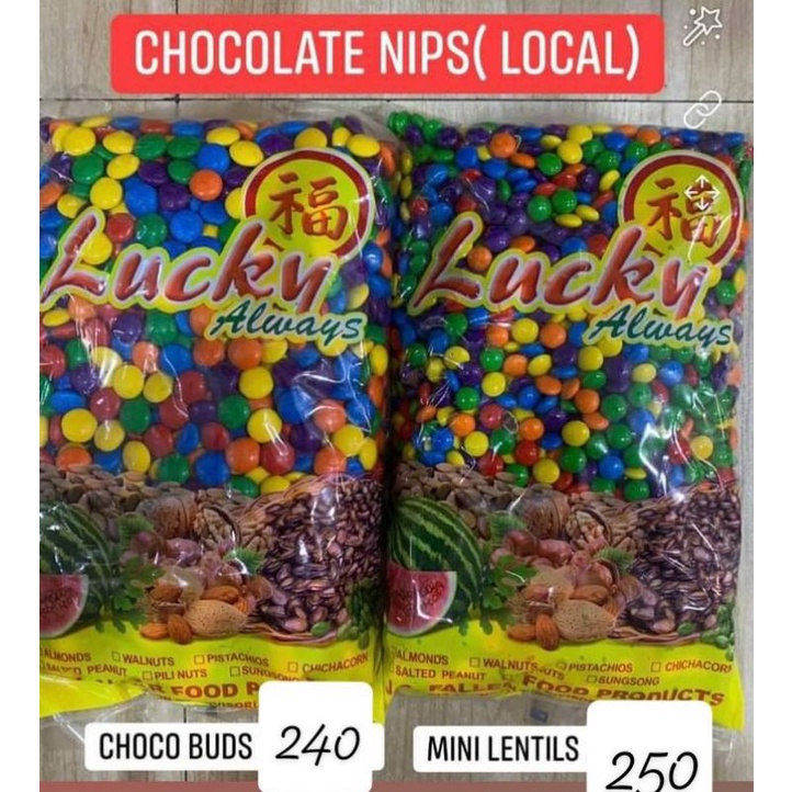 CHOCOLATE NIPS, CHOCO BUDS AND MINI LENTILS 1KG | Shopee Philippines