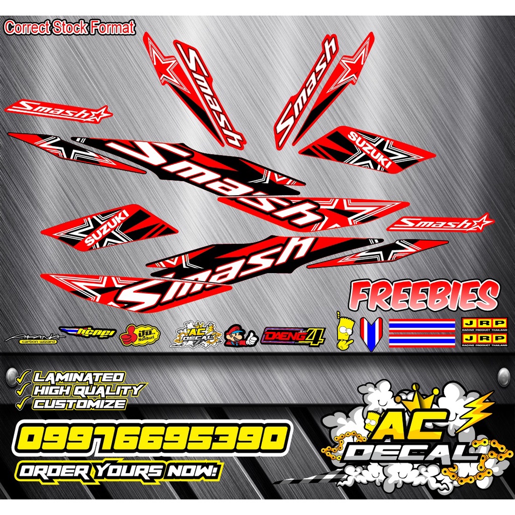 Smash 115 Decal Custom Colors (ACDecal) | Shopee Philippines
