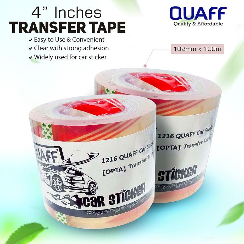QUAFF TRANSFER TAPE 4INCHES x 50METERS | Shopee Philippines