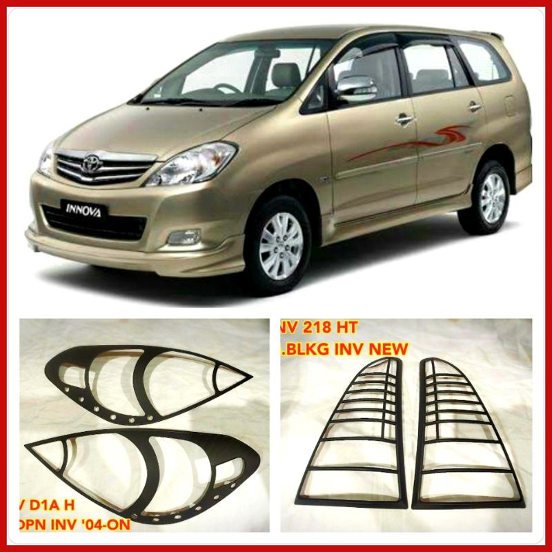 Innova New 2009-2011 Lamp Garnish Black Dop | Shopee Philippines
