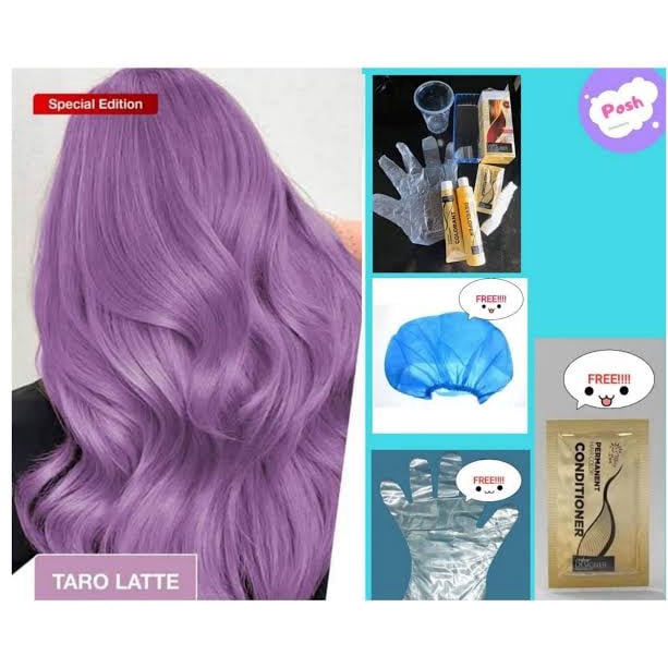 ORIGINAL! Merry Sun Permanent Hair Color TARO LATTE!! | Shopee Philippines