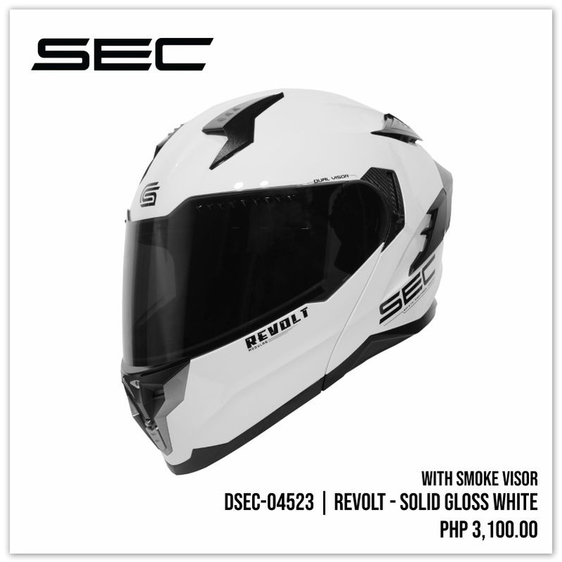 Revolt modular helmet with freebies (sec brand) | Shopee Philippines