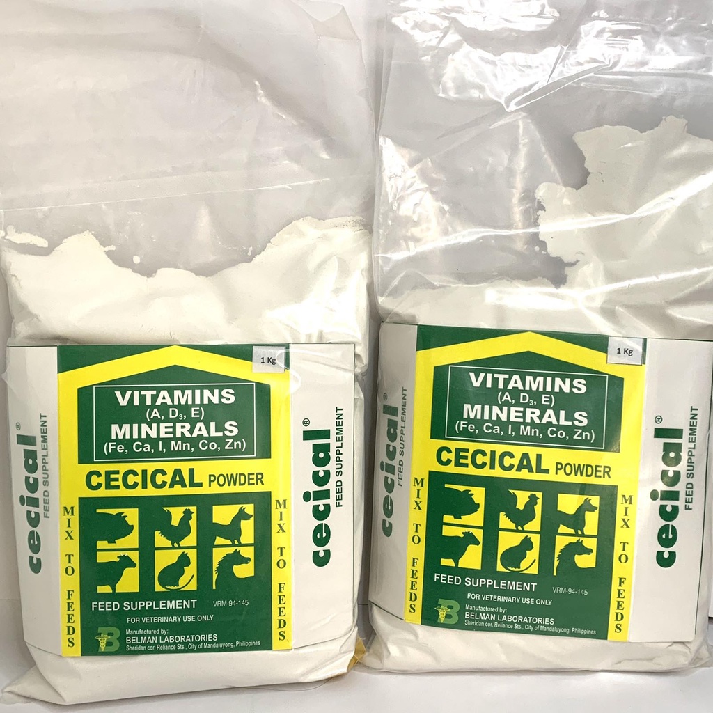 [FCR AGRIVET] 2kg Cecical Powder (Calcium) Feed Supplement (Vitamin ...
