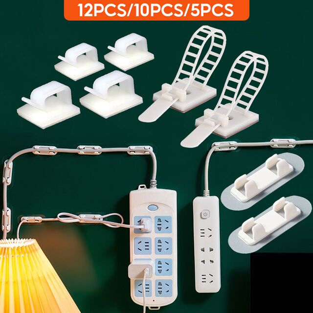 10pcs self-adhesive cable clamp, cable organizer, cable organizer ...