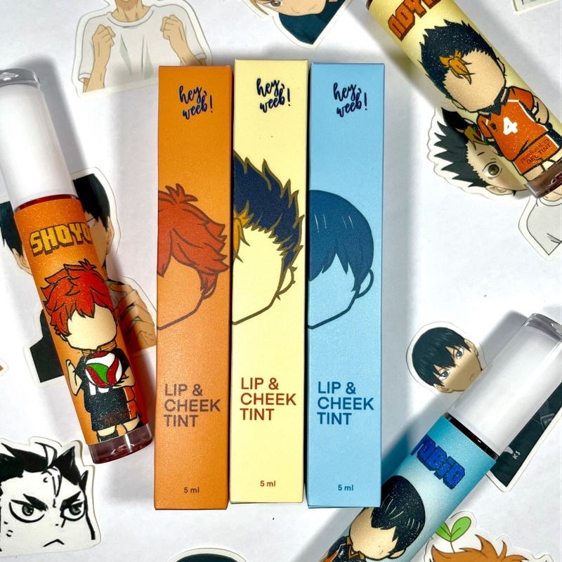 【Ready Stock】﹍♠Haikyuu Inspired Lip and Cheek Tint (@heyweeb.ph ...