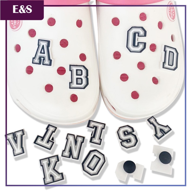 Crocs Jibbitz Different Alphabets Numbers Shoe Charm for Shoe ...