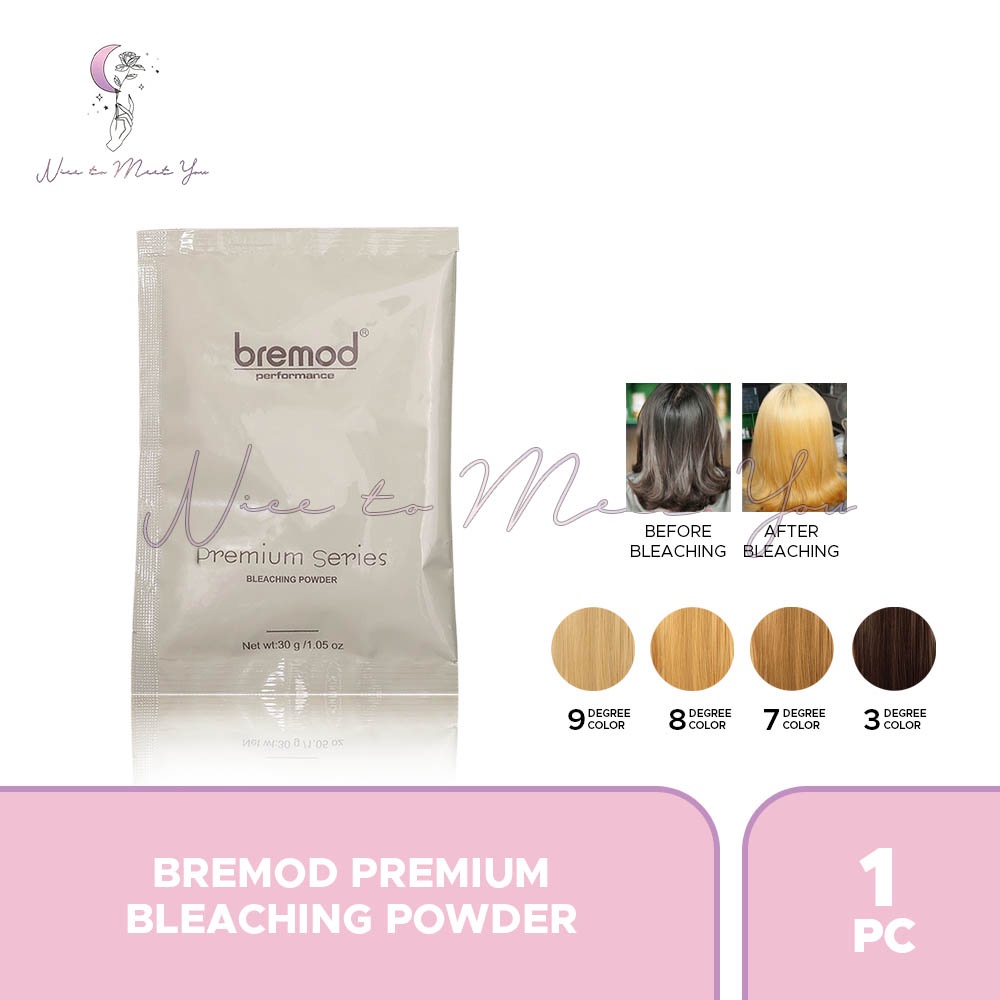 Bremod Premium Hair Bleaching Powder Set Brightener Bundle | Shopee ...