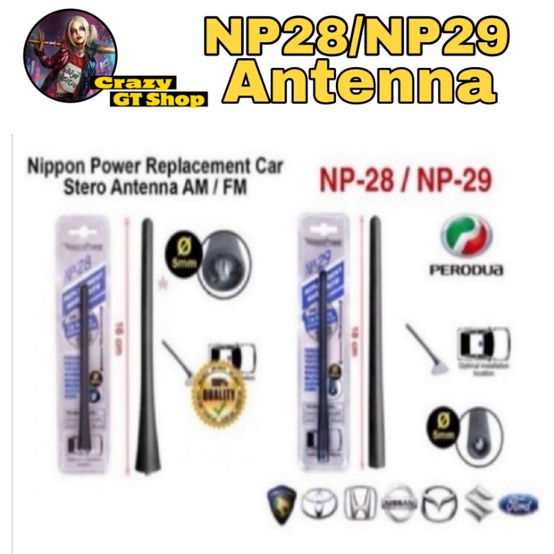 Car Roof Radio Antenna Pole Mast Perodua Myvi Alza Proton Waja | Shopee ...
