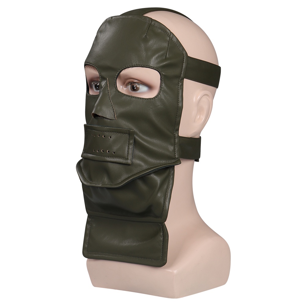 Edward Nashton The Riddler Mask Cosplay Elastic Leather Helmet ...