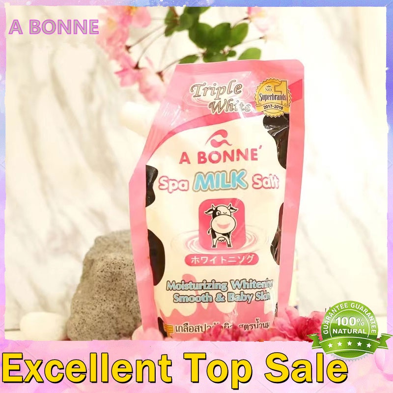 A Bonne Spa Milk Salt Whitening Body Scrub Sachet Brightening Smooth ...