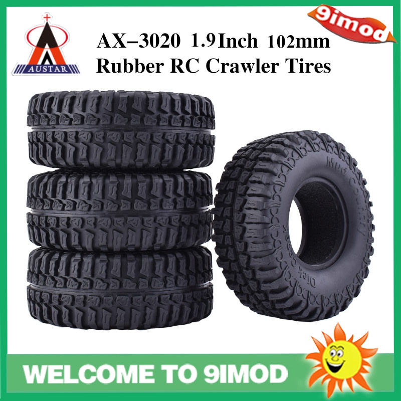 4Pcs For AUSTAR AX-3020 1.9 Inch 1/10 Scale Tires with Wheel Rim for 1/ ...