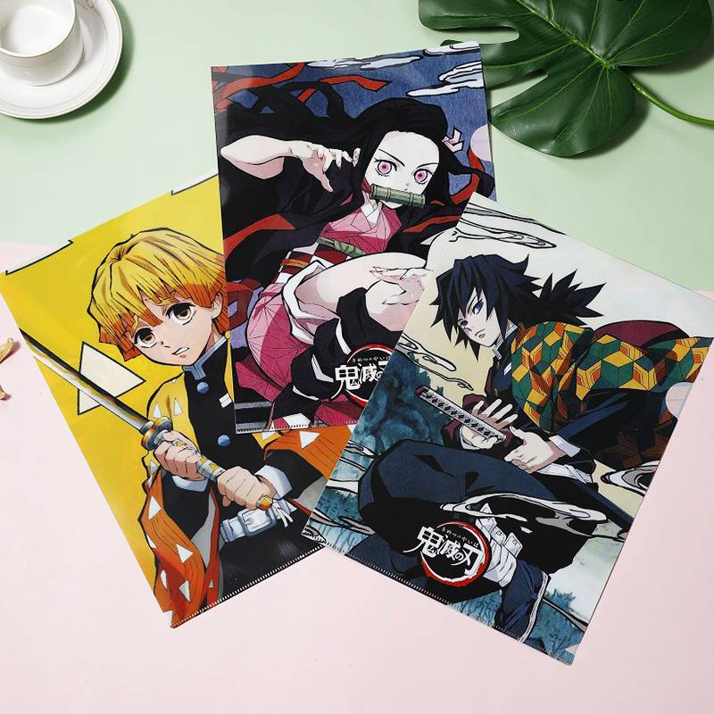 Anime Demon Slayer Kimetsu no Yaiba A4 Filing Production Folder Multi ...