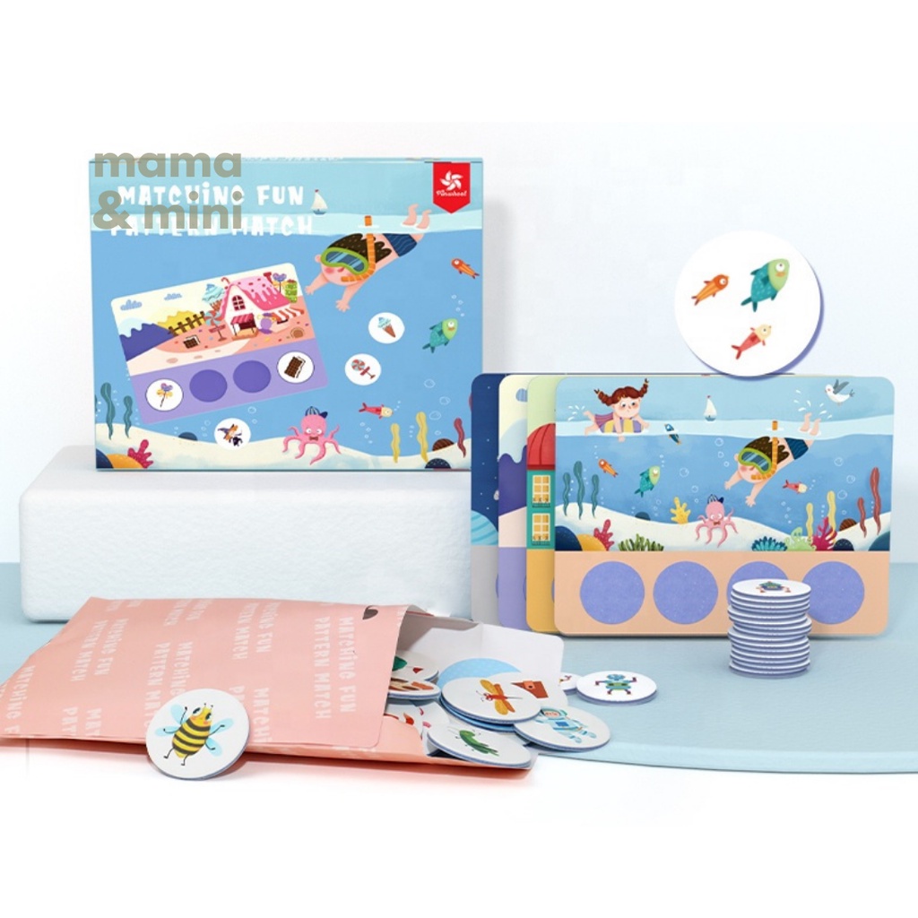 Pinwheel Fun Patterns Matching Game Educational for Kids | Shopee ...