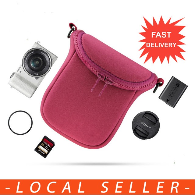 Camera Cover Case Bag for Sony A6000 A5000 Canon EOS M10 M6 | Shopee ...