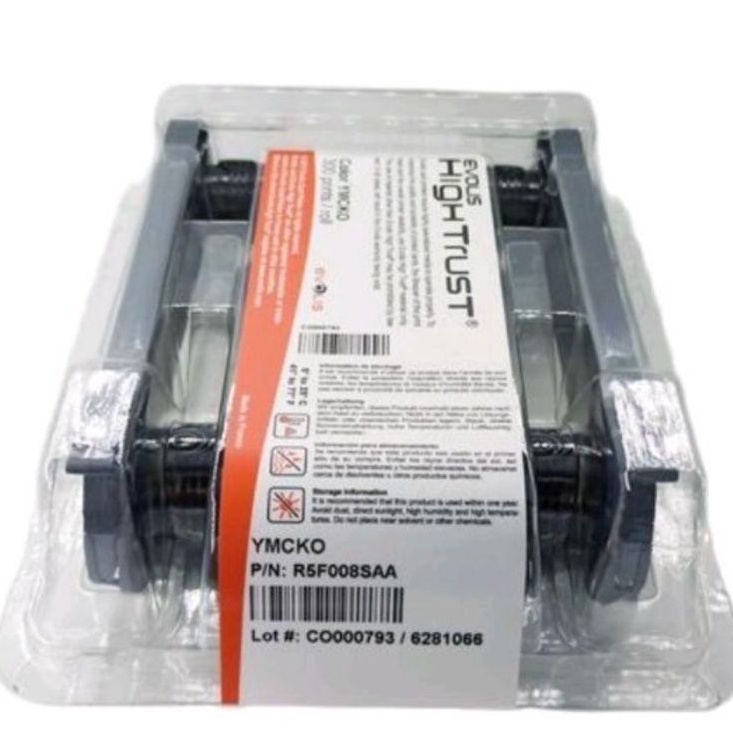 Evolis R5F008SAA YMCKO 5 panel color ribbon for Evolis primacy card ...