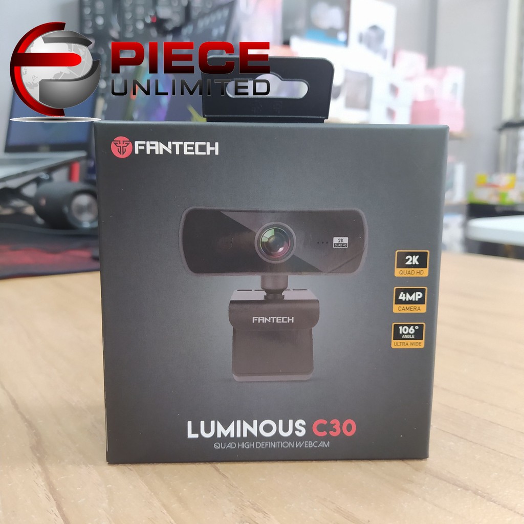 Fantech C30 Luminous Quad Definition Webcam 1440P Streaming Gaming ...