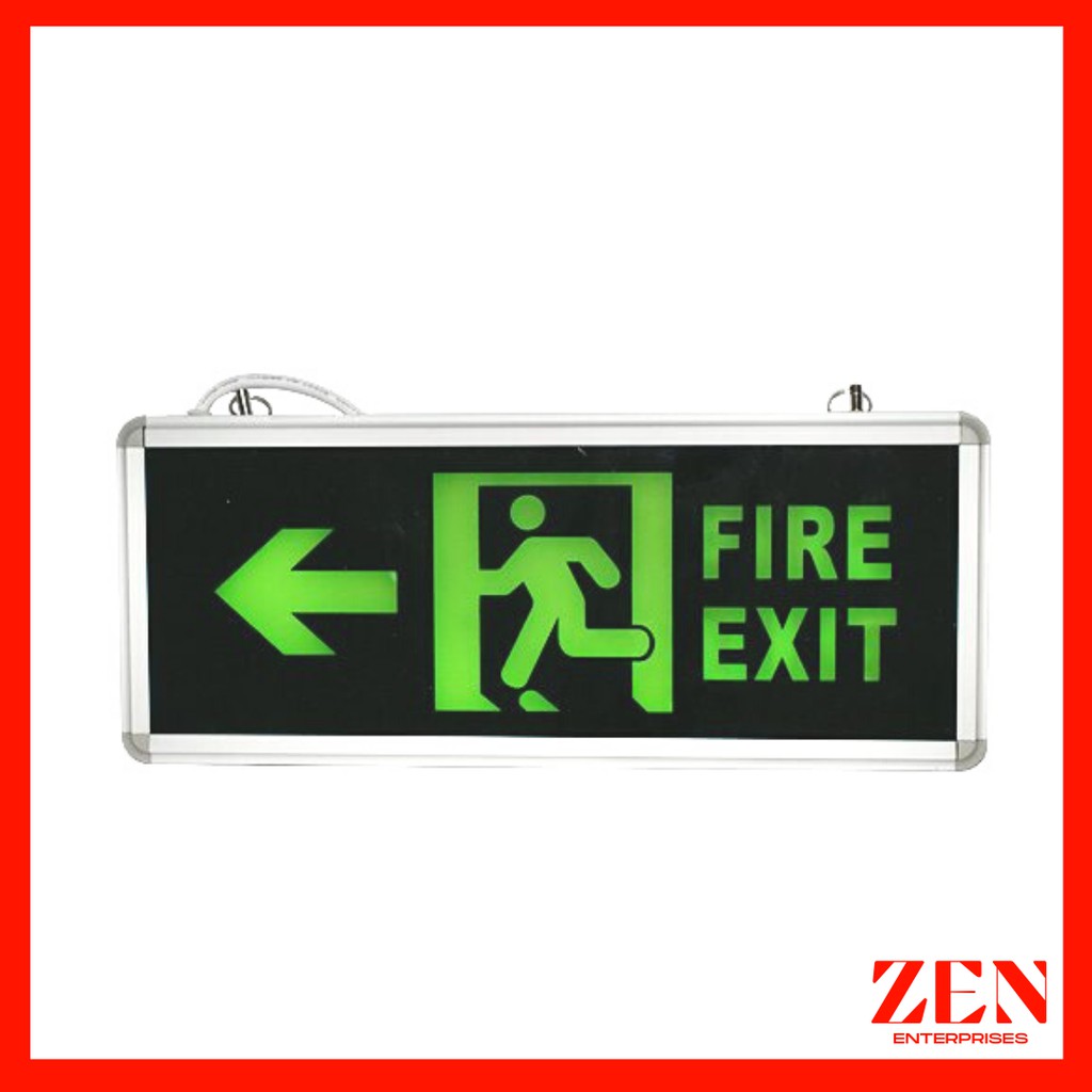 Kaizen LED Exit Sign Glass Type (Back to Back) | Shopee Philippines