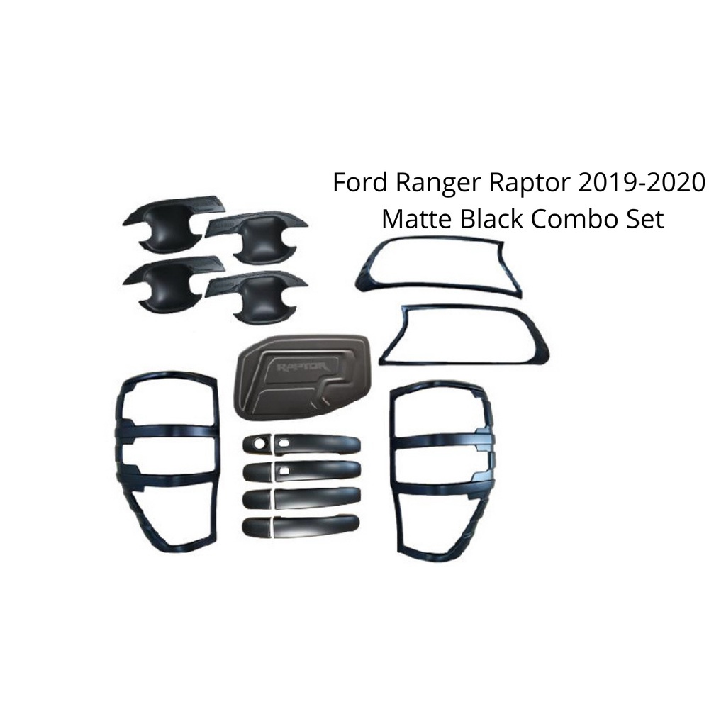 Ford Ranger Raptor 2019 2020 2021 Garnish Matte Black Cover - Garnish ...