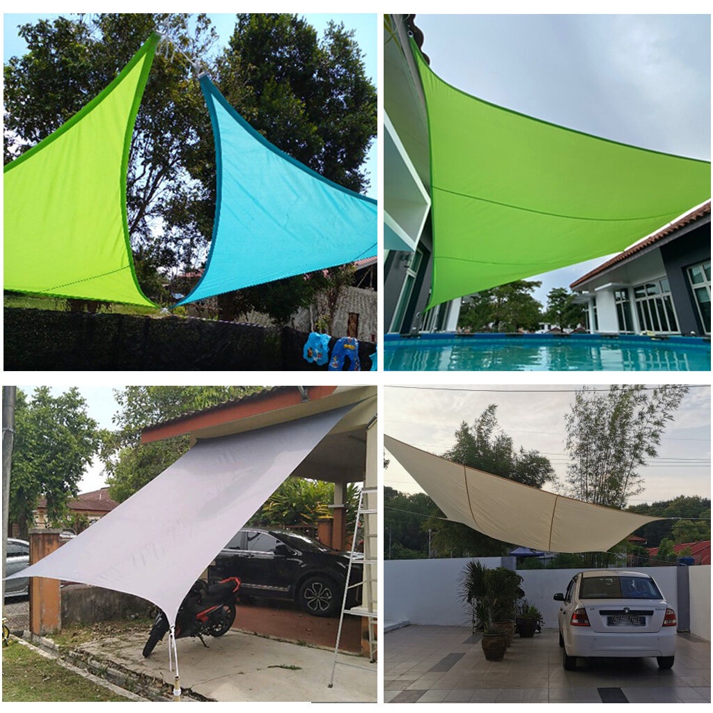 1m*1m shade sail triangle/rectangle/square sun protection, awning ...