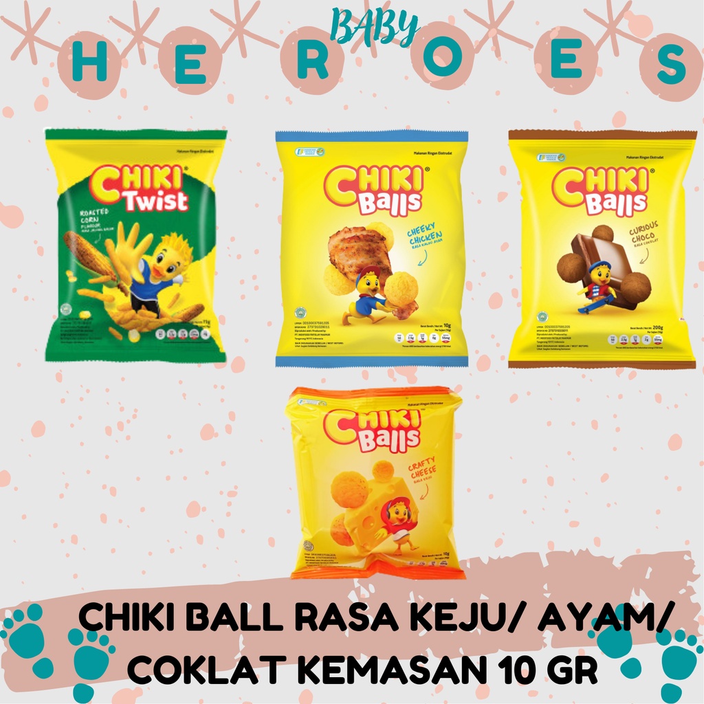 Chiki BALL CHEESE/ CHICKEN/ CHOCOLATE FLAVOR PACKAGE 10 GR BIRTHDAY ...