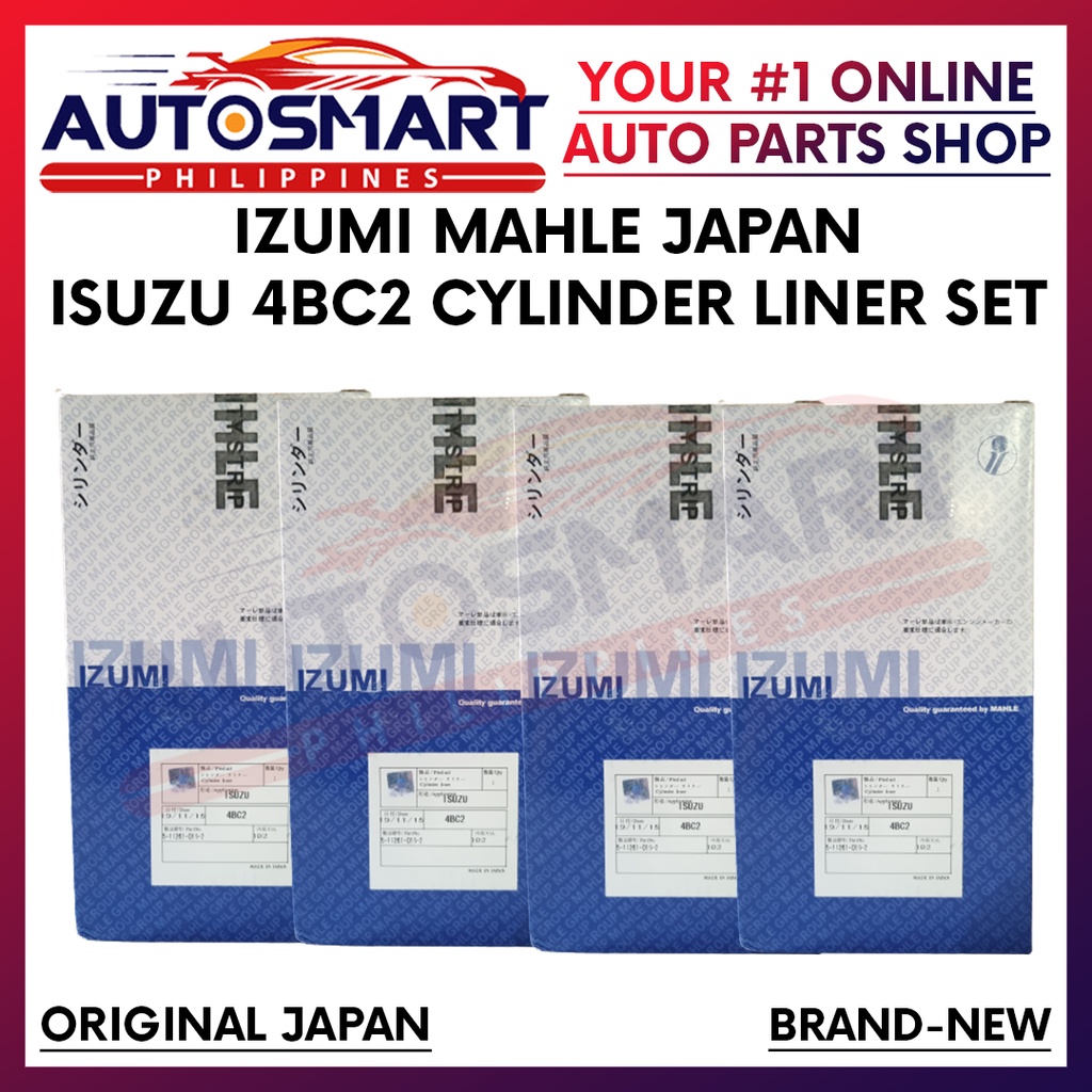 Isuzu Mahle Japan Isuzu 4BC2 Cylinder Liner Set | Shopee Philippines