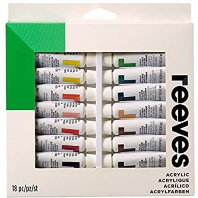 REEVES Acrylic 18 colors | Shopee Philippines