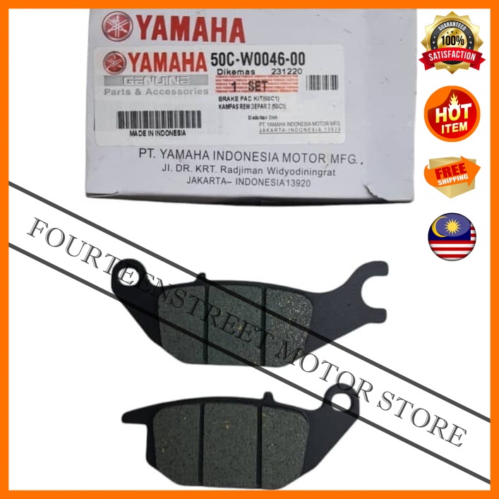 Yamaha LC135 / LC 135 / 135LC (50C) Rear Brake Pad Belakang / Lining ...
