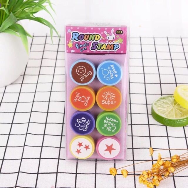 8in1 Round stamp /Teachers stamp | Shopee Philippines