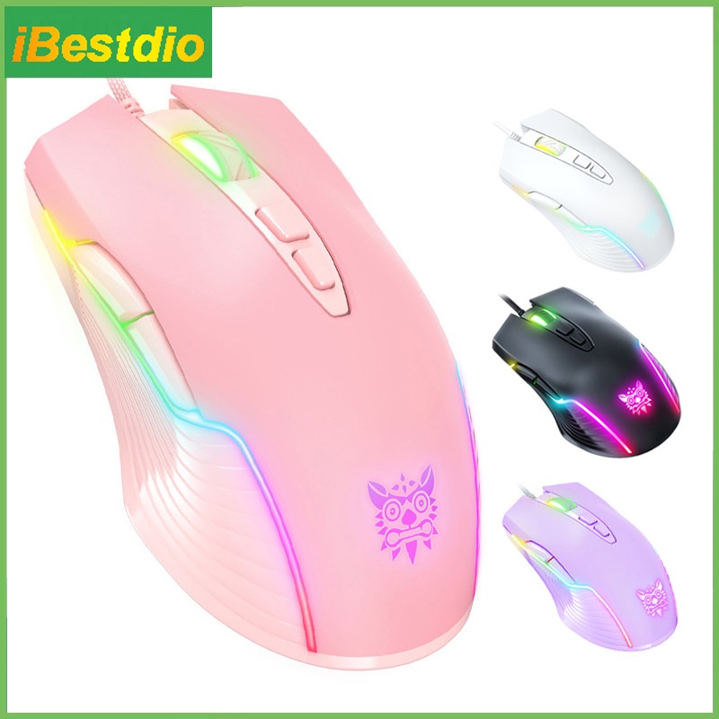 ONIKUMA Wired USB Optical PC Gaming Mouse with Breathing LED Light ...