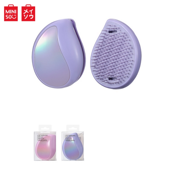 Miniso Illusion Colorful Detangling Hair Brush Comb | Shopee Philippines