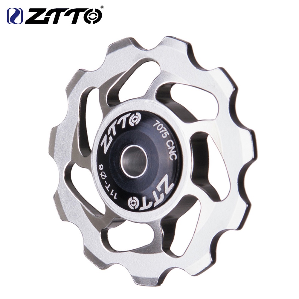 ZTTO MTB 11T Bicycle Rear Derailleur Jockey Wheel Ceramic Bearing Pulley AL7075 CNC Road Bike ...