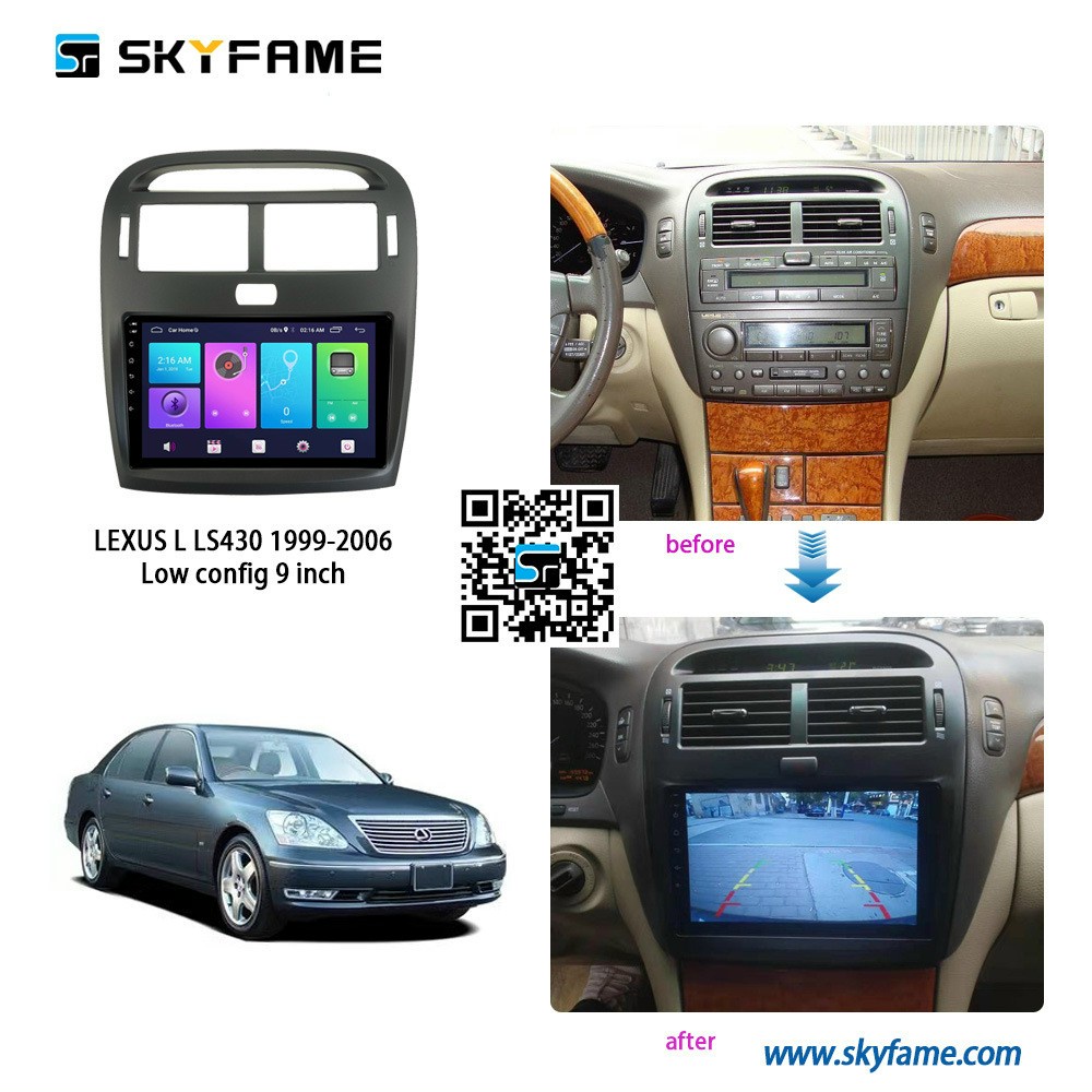 Android SCREEN INSTALLING SURFACE FOR LEXUS LS430 1999-2006 WITH POWER ...