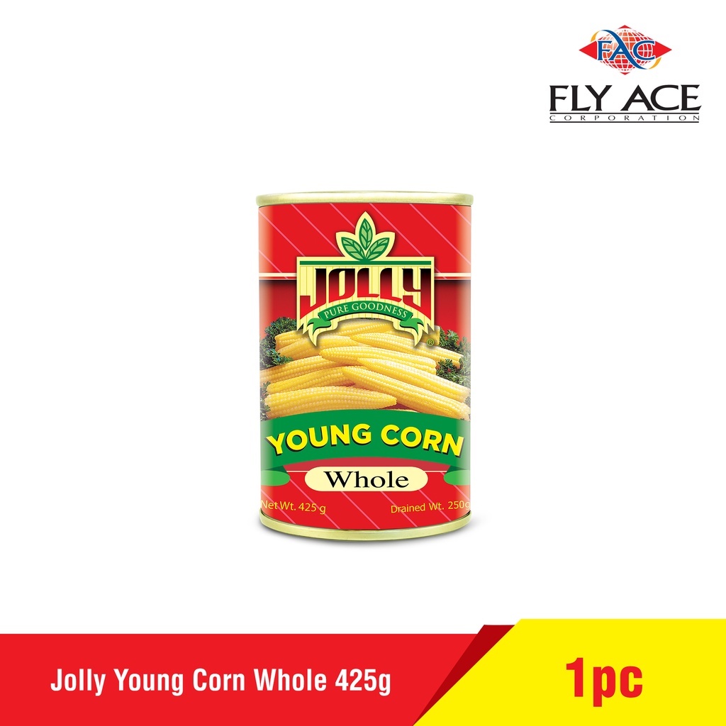 Jolly Young Corn Whole 425g | Shopee Philippines