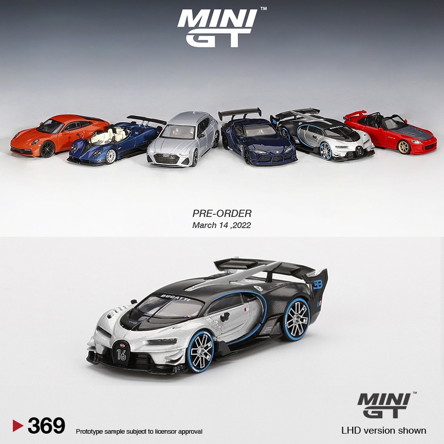 MINI GT 1:64 Alloy Model Car Bugatti Gran Turismo Die-Cast Running Car ...