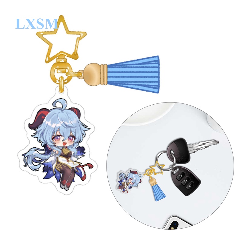 Genshin Impact Acrylic Keychain Gorou Kaedehara Kazuha Raiden Shogun ...