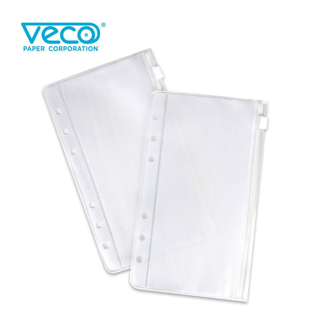 Veco Classify 6-ring Binder pouch with zip frosted plastic envelope ...