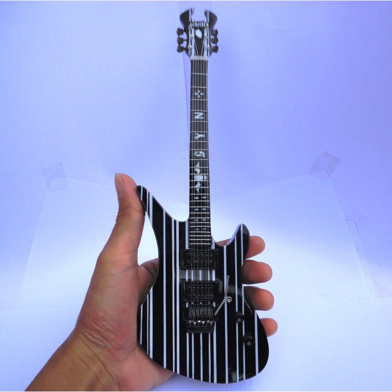 Schecter Synyster Gates Black Guitar Miniature | Shopee Philippines