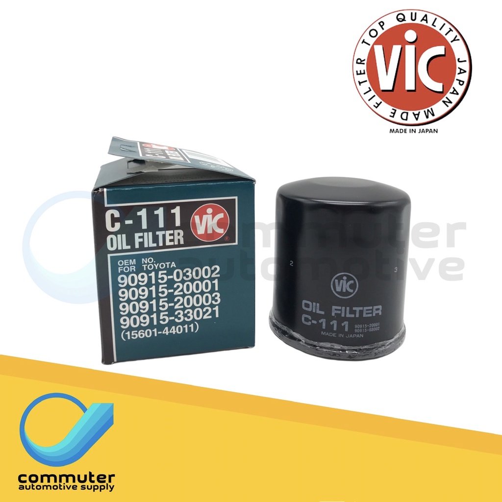 [C-111] VIC Oil Filter Toyota Innova, Toyota Fortuner, Toyota Hilux ...