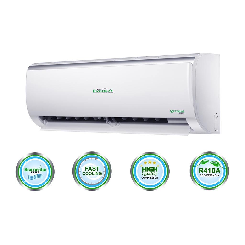 EVEREST 1.5HP Split Type Wall Mounted Aircon/ Fast Cooling/ Healthy Air ...