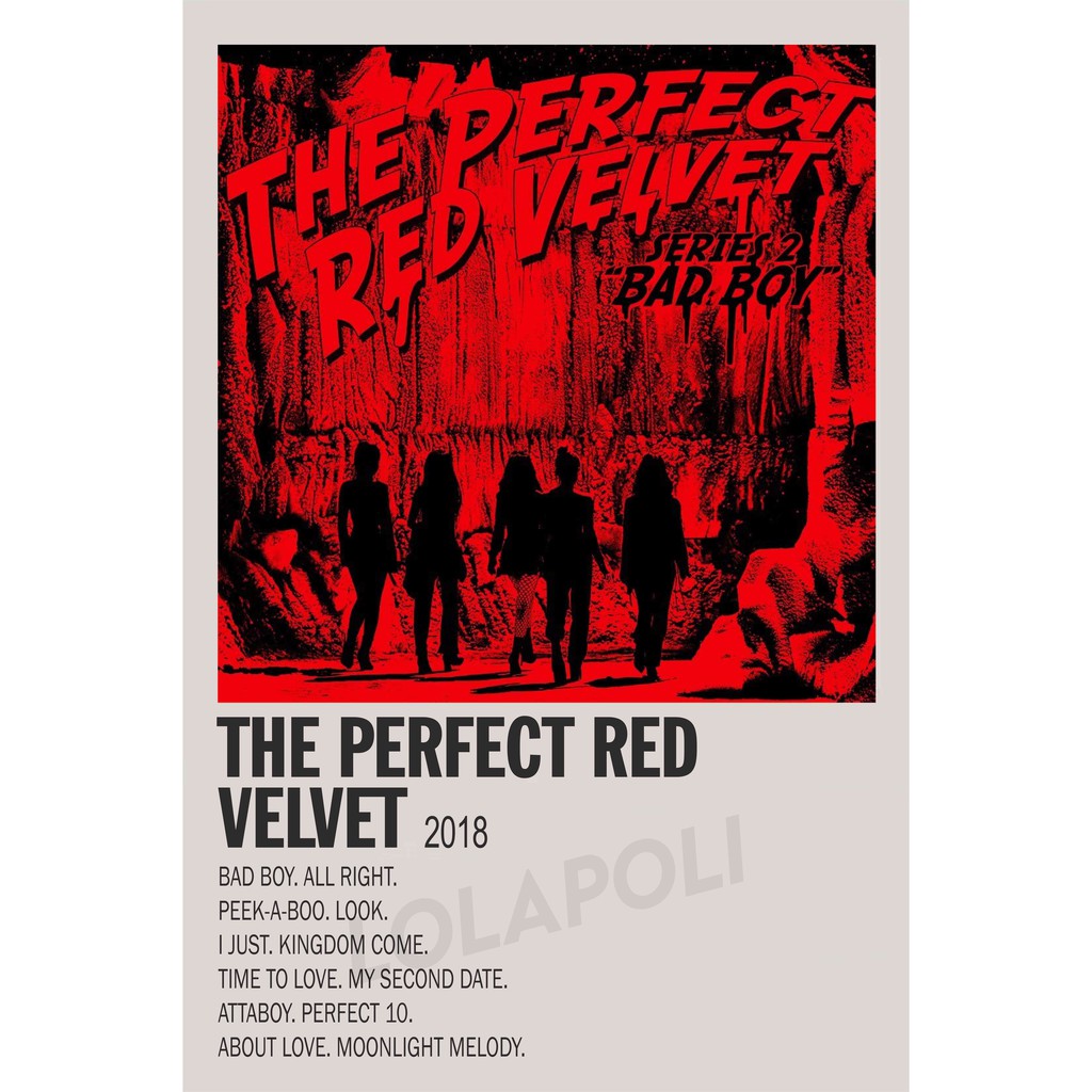 K-pop The Perfect Red Velvet Album Cover Poster - Red Velvet | Shopee ...
