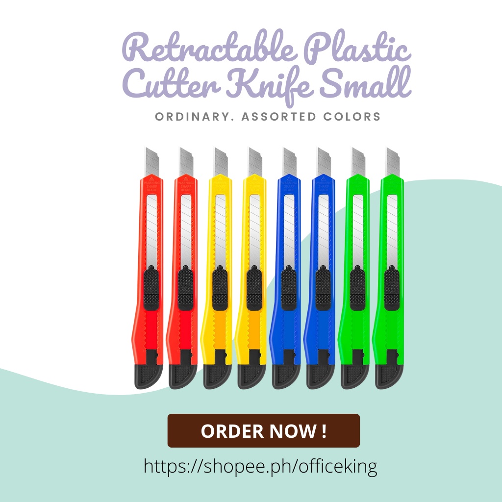 Retractable Plastic Cutter Small Ordinary | Shopee Philippines