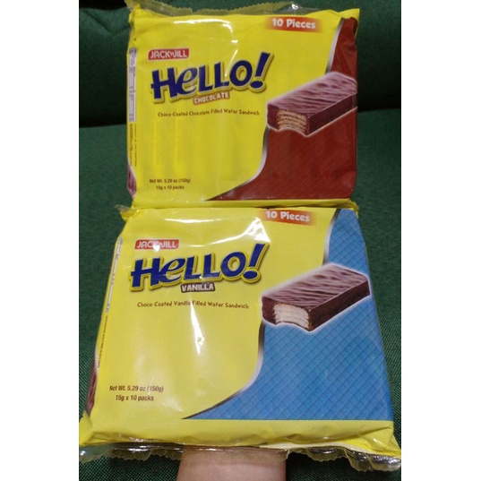 Jack'nJill Hello Wafer Choco Coated 15g x 10 packs | Shopee Philippines