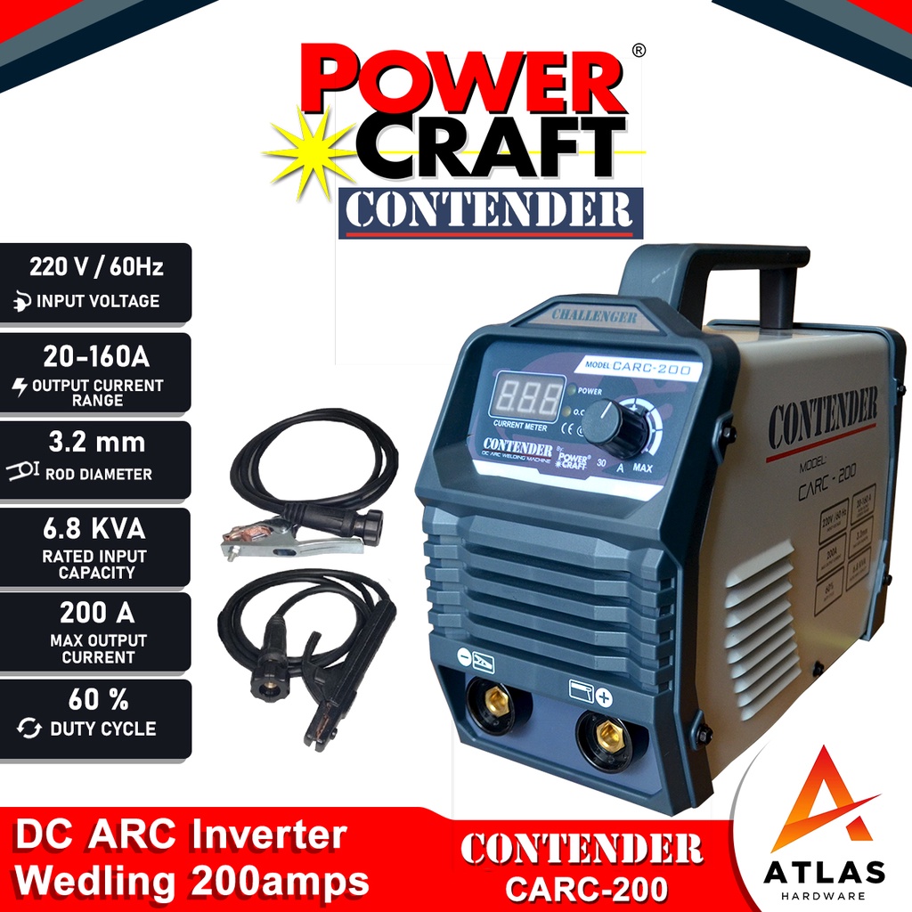 Contender CARC 200 Welding Inverter Machine 200 amps max | Shopee ...