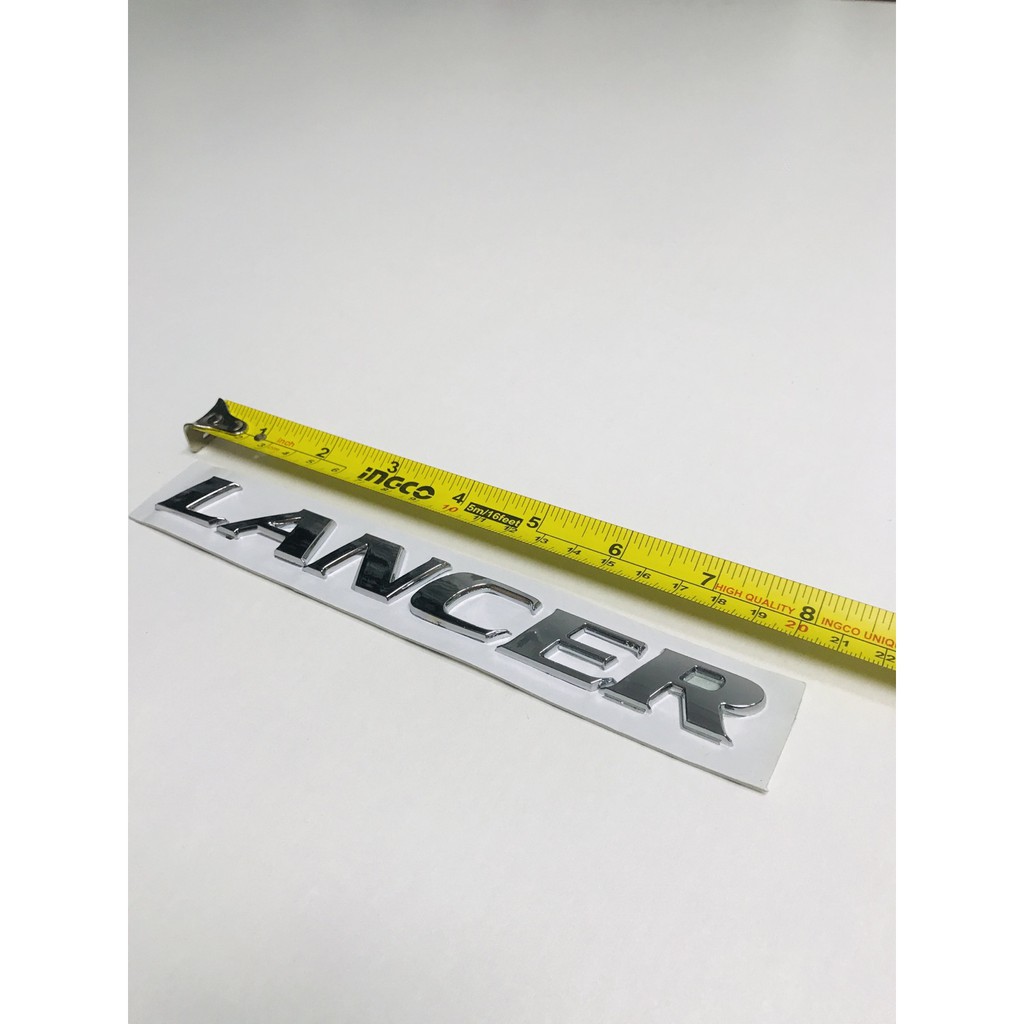 Mitsubishi Lancer Chrome Badges - Trunk Emblem Badge Chrome Car Art ...