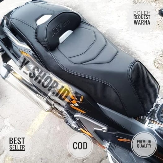 Leather Motorcycle Seat Honda Adv 150 160 European Model Plus Backrest ...