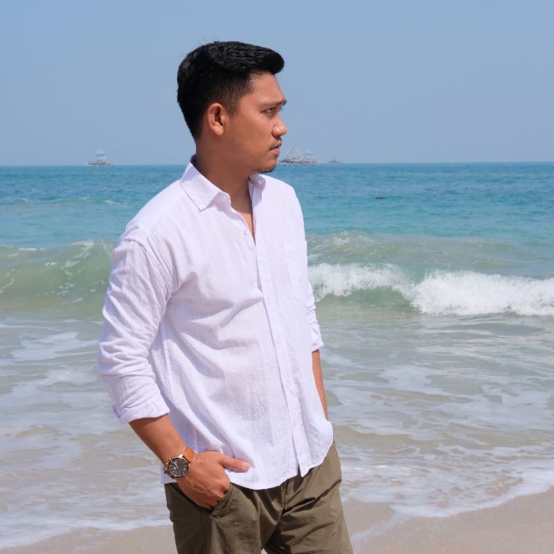 Beach WEAR WHITE LINEN SHIRT (Bamboo Robe) | Shopee Philippines