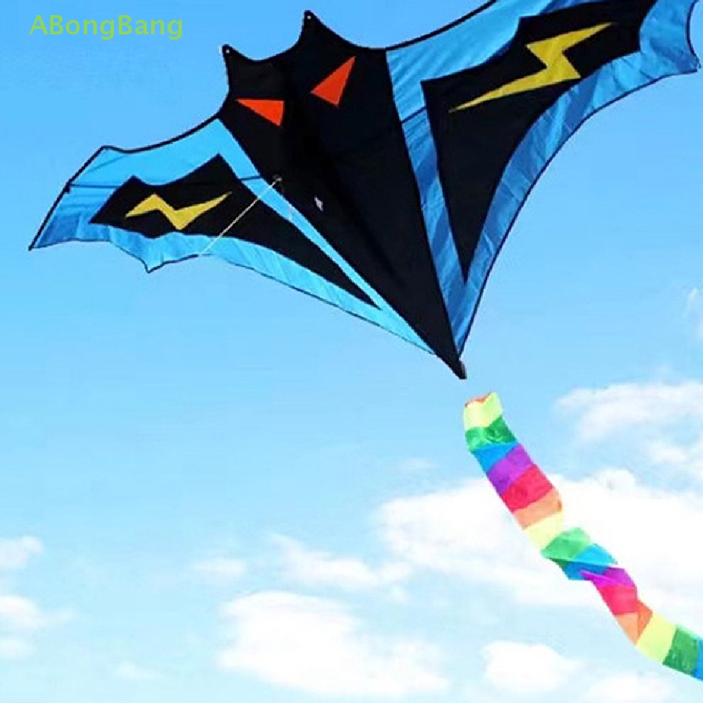 ABongBang Lightning bat kite breeze easy to fly big long tail cartoon ...