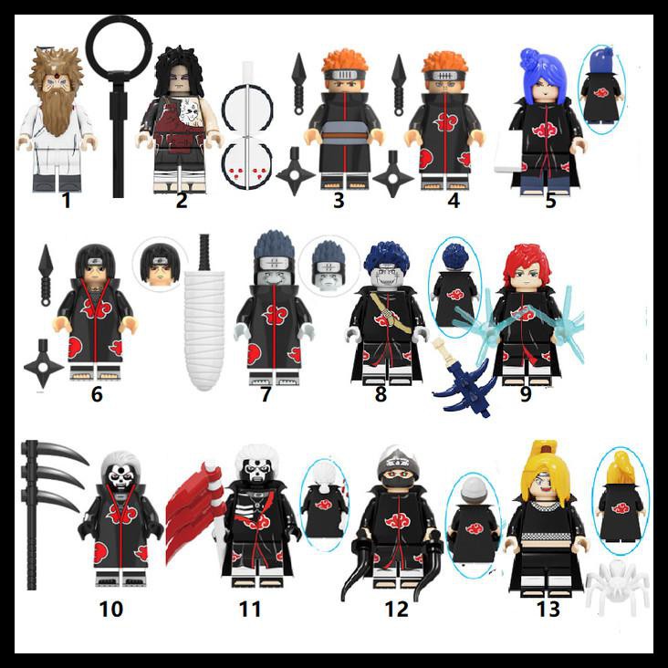Naruto Hagoromo Madara Nagato Pain Yahiko Konan Minifigure Lego Kw - 1 ...
