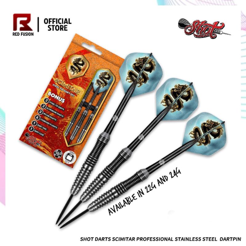 Shot Darts Scimitar Professional Stainless Steel Dartpin | Shopee ...
